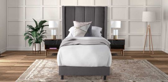 Recámara Individual Sander Gris y Burós Matisse