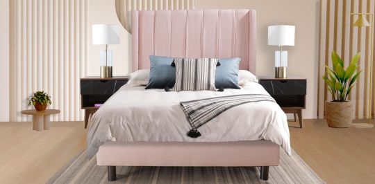 Recámara Matrimonial Sander Rosa y Burós Matisse