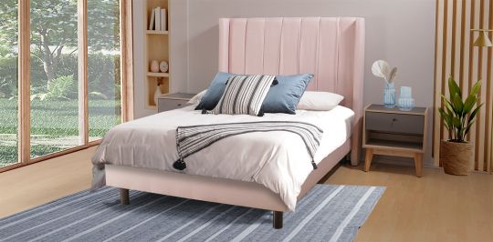 Cama Matrimonial Sander Rosa