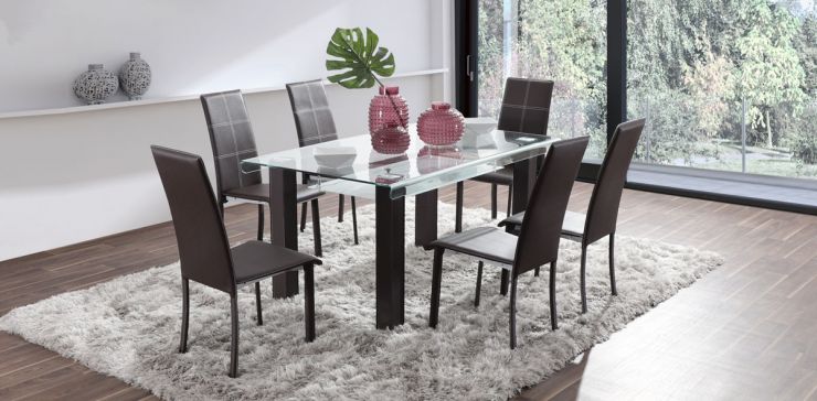 Comedor con mesa y 6 sillas | Muebels Dico | DF